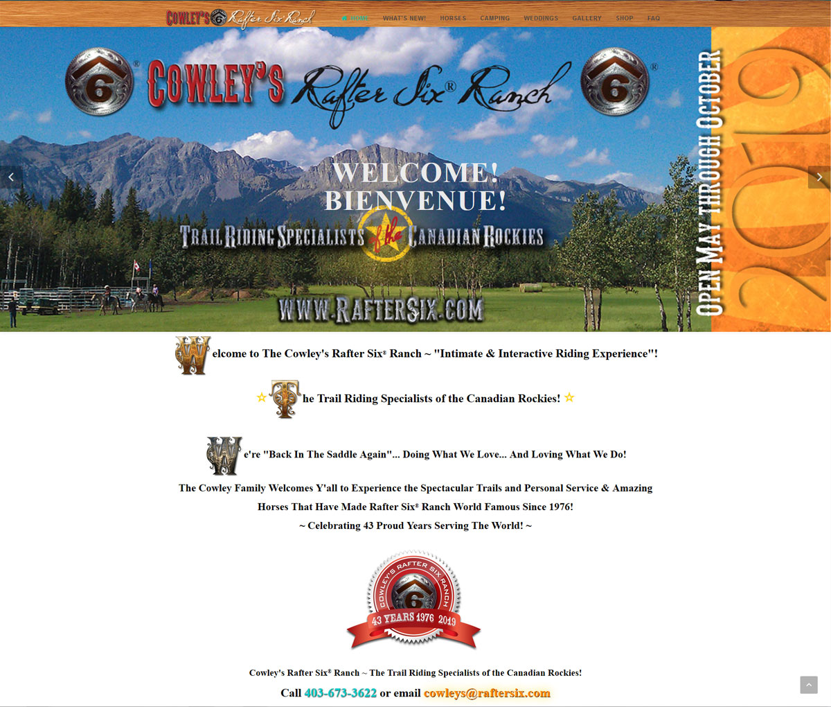 What's New ~ The Latest & Greatest Happenings At Cowley's Rafter Six ...